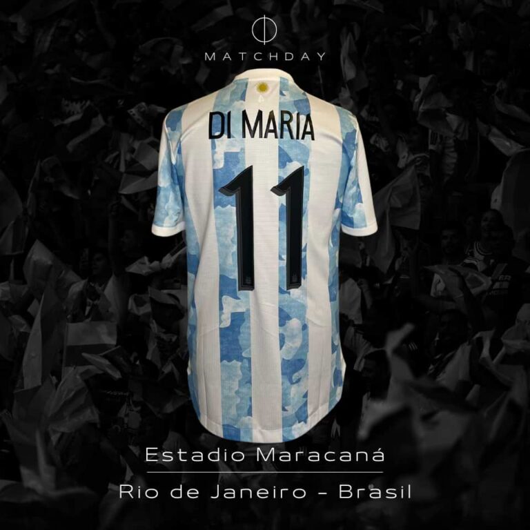 Di Maria match issued jersey – Argentina – Final Copa America 2021 ...